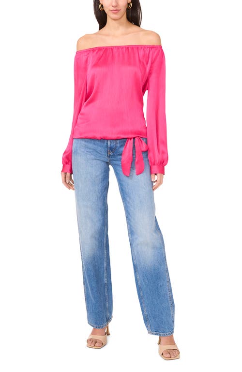 VINCE CAMUTO Off the Shoulder Tie Hem Top